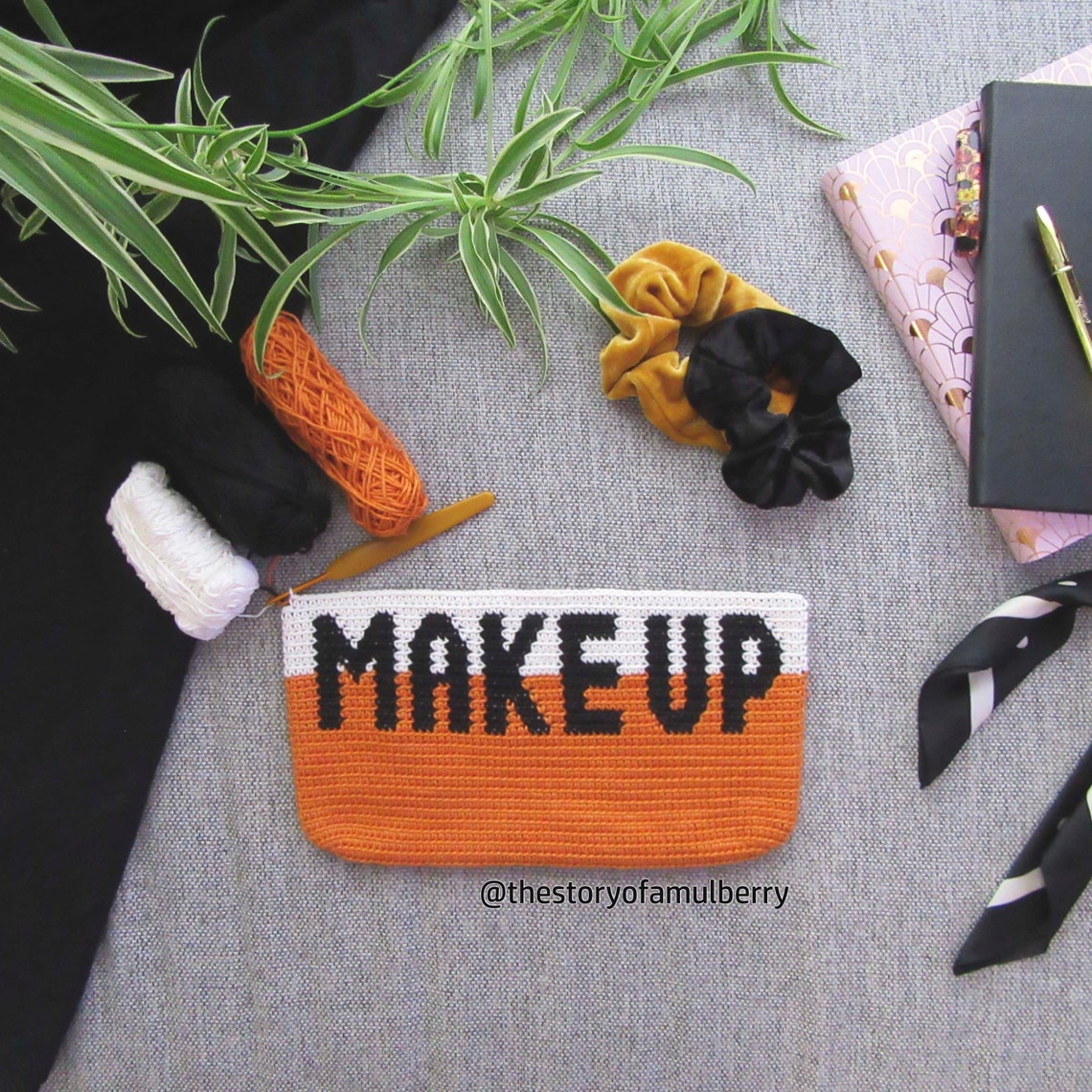 Make up Crochet Bag Pattern /crochet Cosmetic Pouch Pattern - Etsy