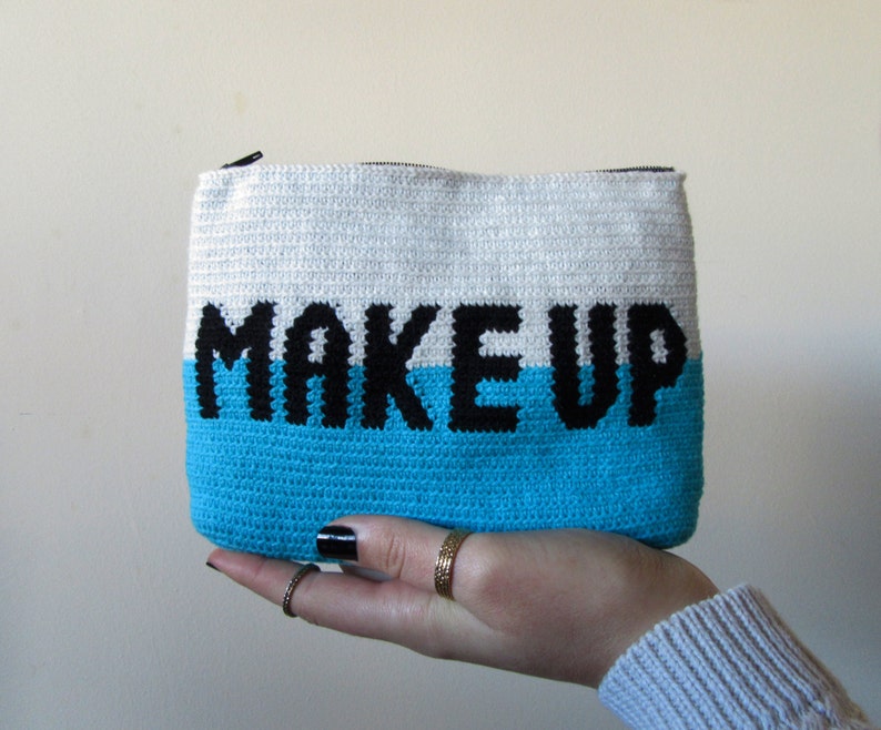 Make up Crochet Bag Pattern /Crochet Cosmetic Pouch Pattern | Etsy