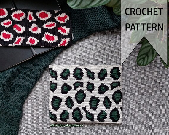 Animal Print Crochet Pattern / Tapestry Crochet Bag Pattern / - Etsy