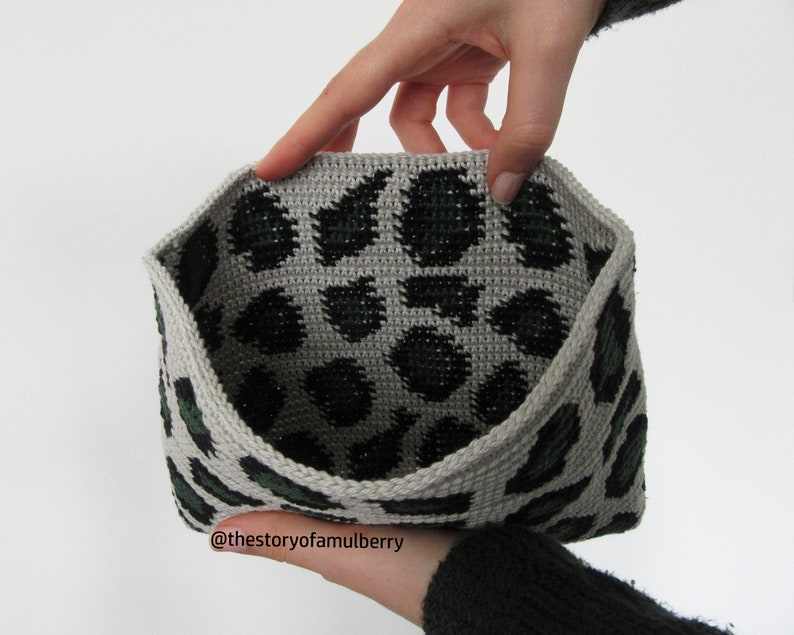 Animal Print Crochet Pattern / Tapestry Crochet Bag Pattern / Modern ...