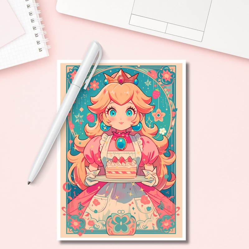 Peach Print - Etsy