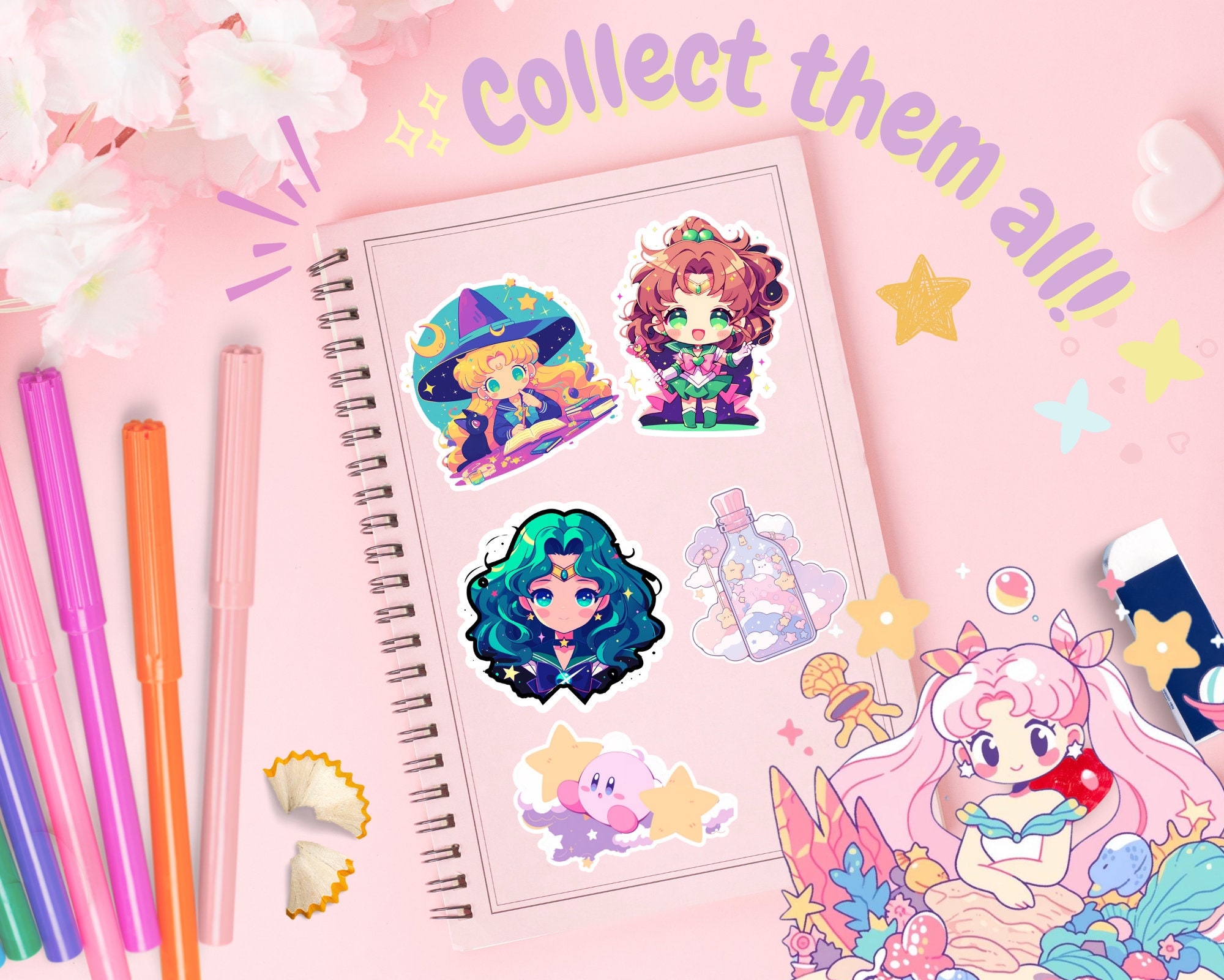 Sailor Jupiter Sticker,kawaii Sailor Moon Sticker,aesthetic Sticker ...