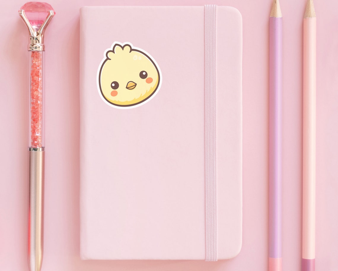 Kawaii Chick Sticker,kawaii Pastel Bird Sticker,waterproof Vinyl Decal ...