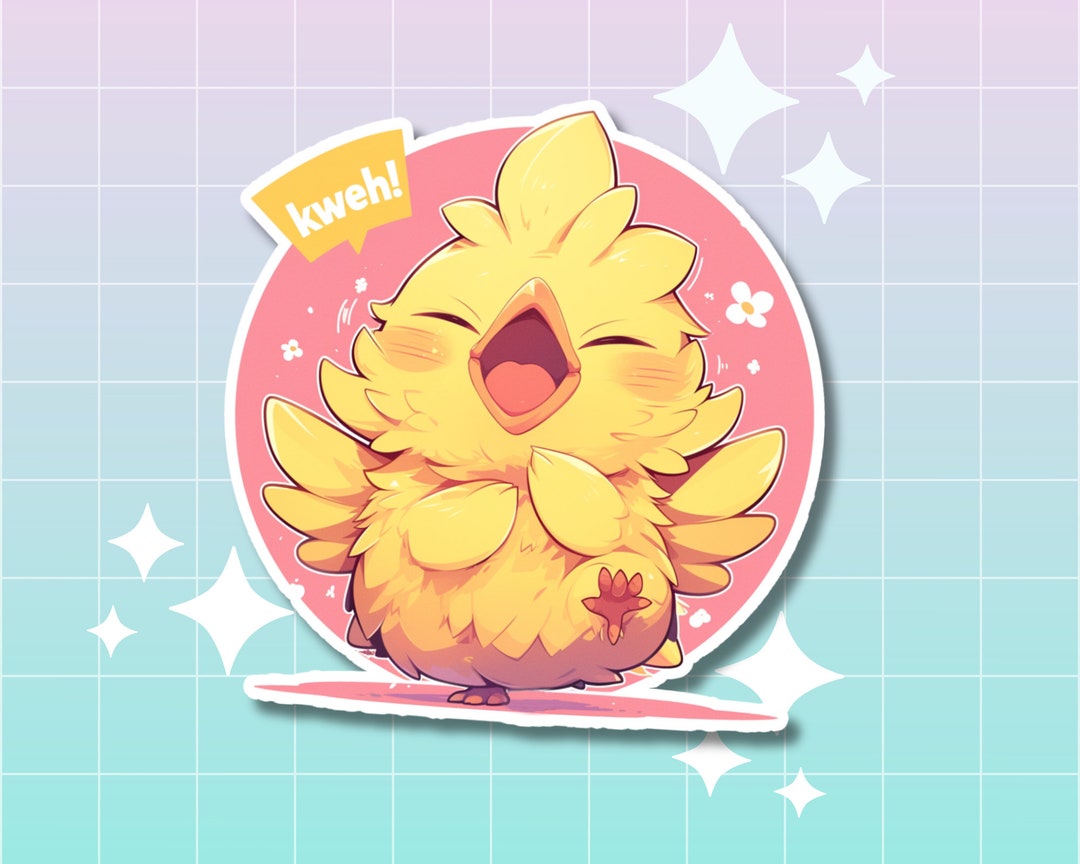 Final Fantasy Sticker,kawaii Chocobo Sticker,final Fantasy 7 Sticker ...