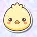 Kawaii Chick Sticker,kawaii Pastel Bird Sticker,waterproof Vinyl Decal ...