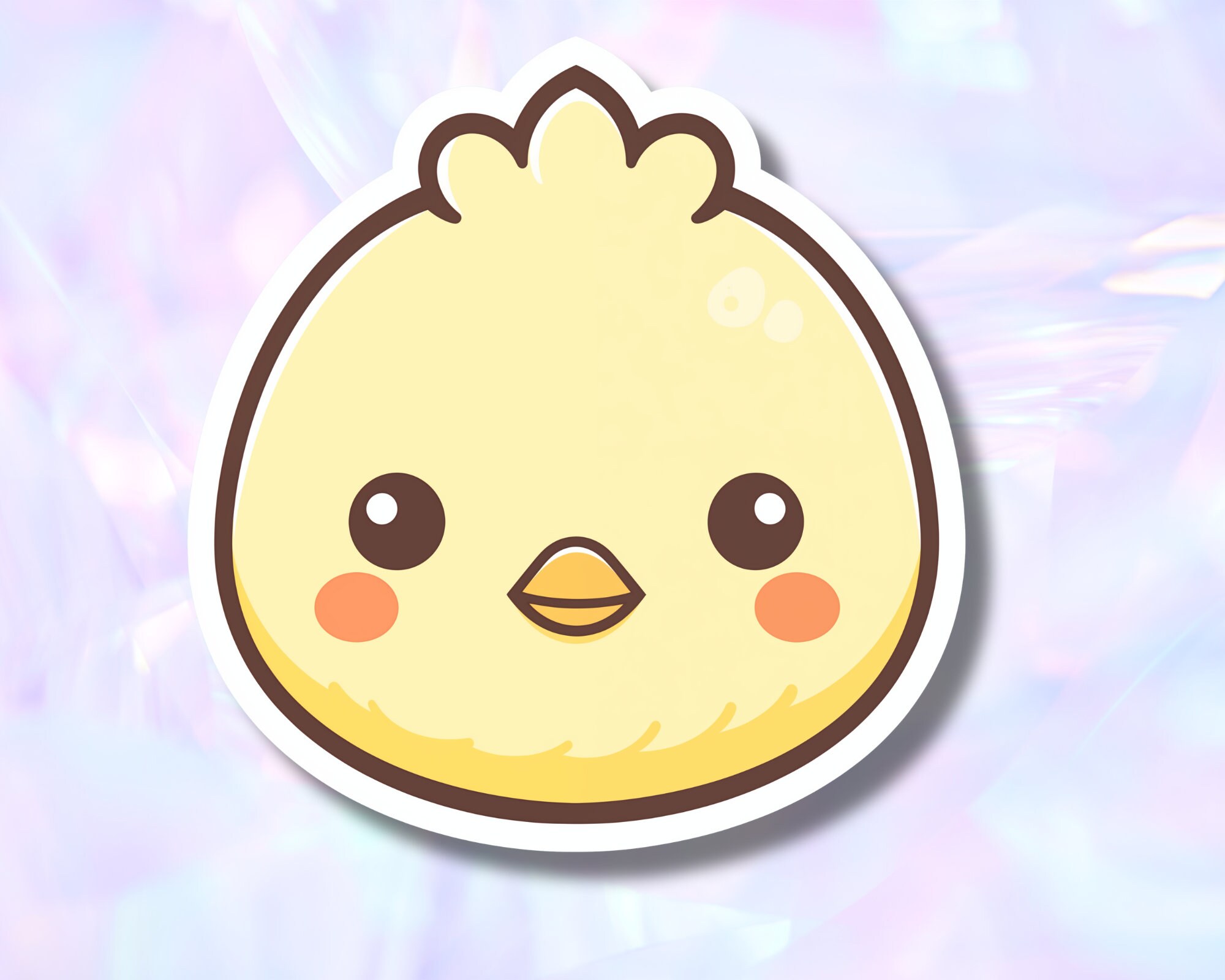 Kawaii Chick Sticker,kawaii Pastel Bird Sticker,waterproof Vinyl Decal ...