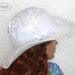 White Summer Hat Women's Linen Hat Hat for Summer Party - Etsy