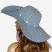 Women's Summer Hat, Wide-brimmed Hat, Blue Linen Hat, Beach Hat, Blue ...