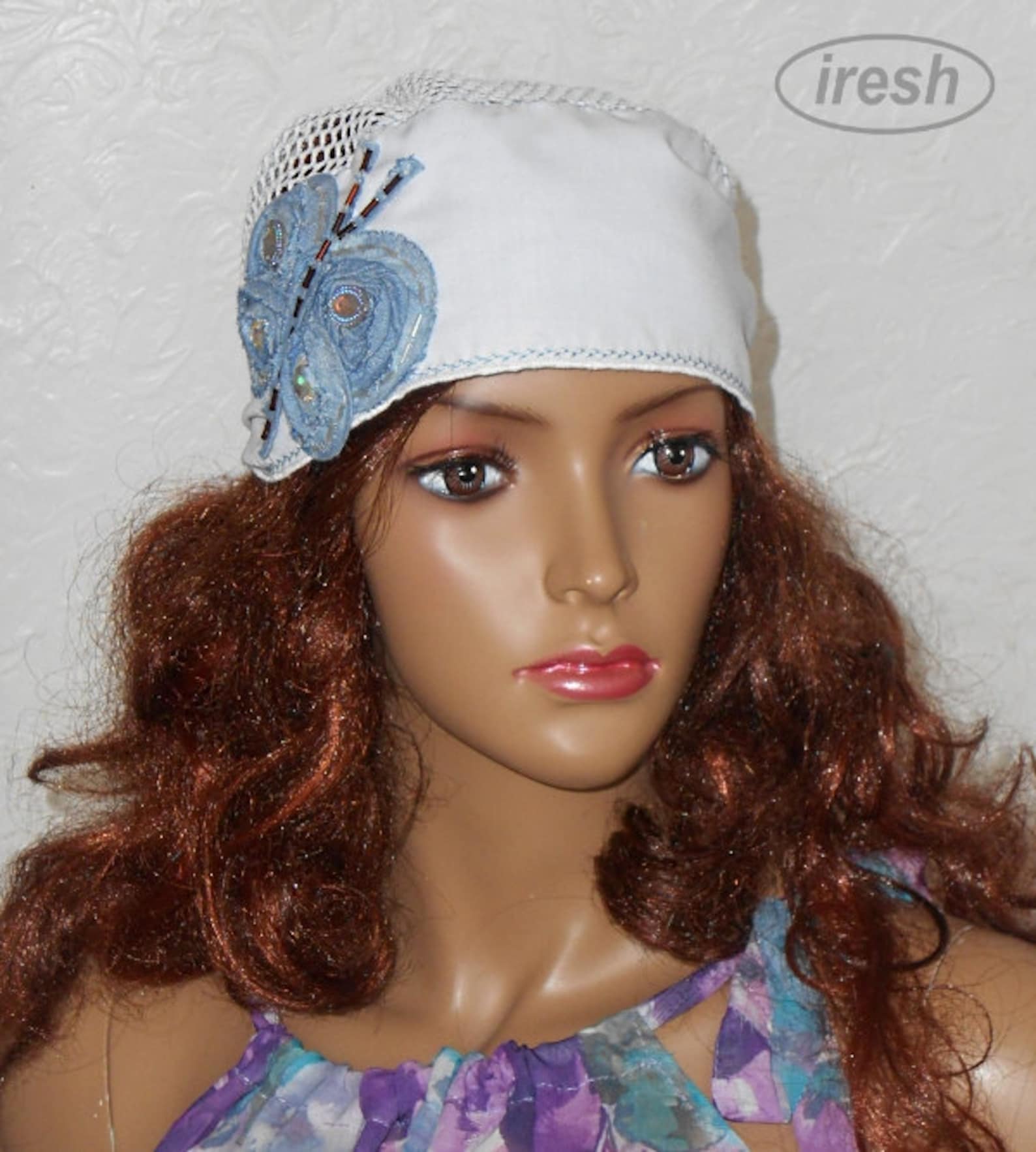 White Women's Head Cover Summer Head Scarf Women's - Etsy