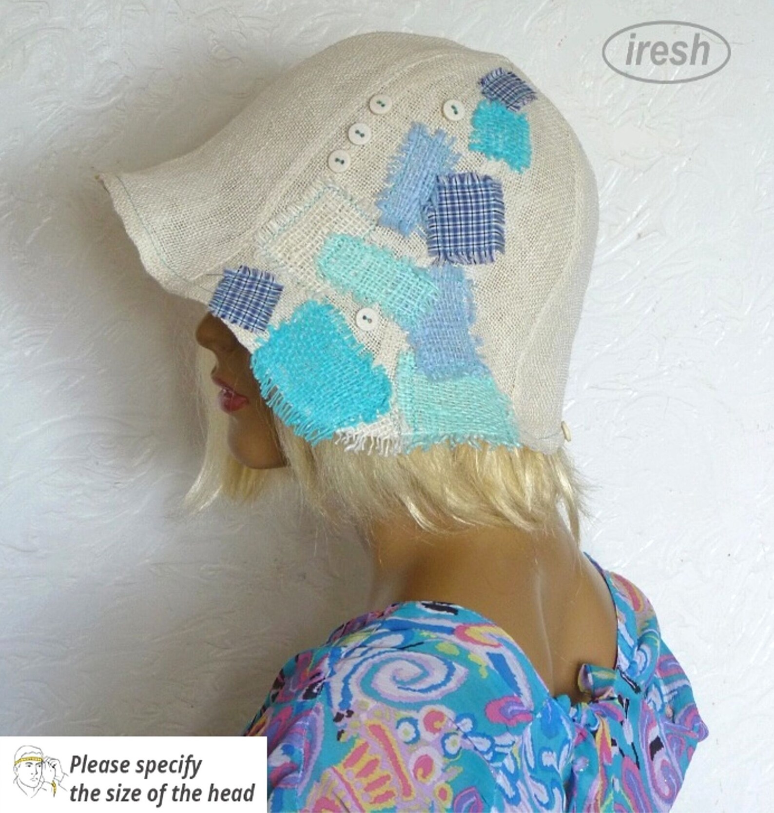 Womens White Hat Beige Linen Hat Linen Sun Hat Womens - Etsy