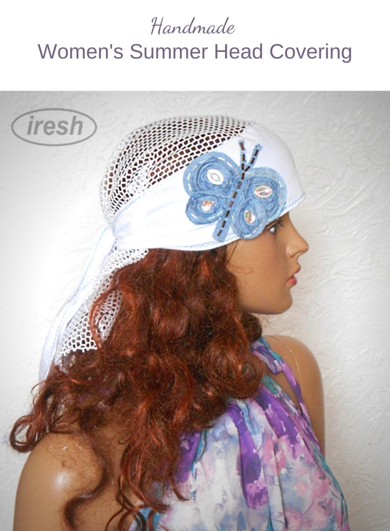 White Women's Head Cover Summer Head Scarf Women's | Etsy