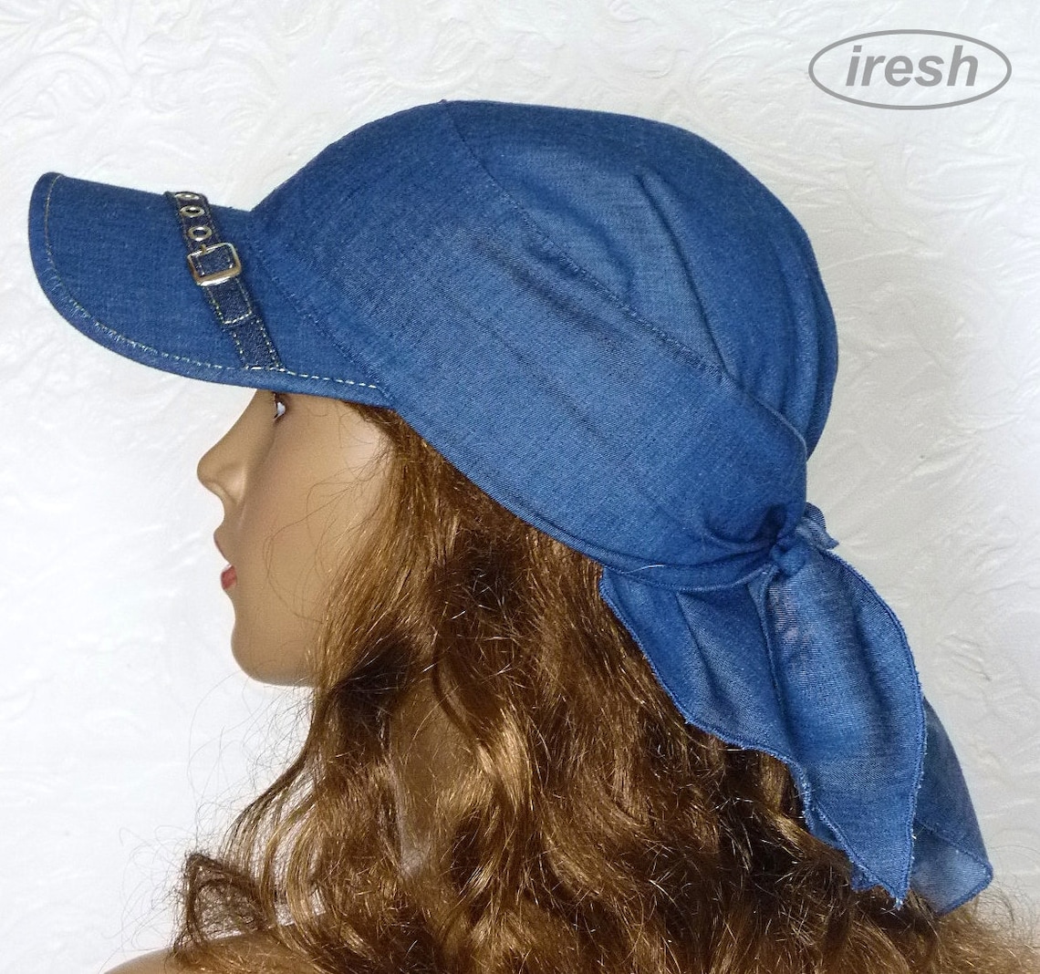 Denim Sun Visor Blue Sun Visor Visor Sunhat Denim - Etsy