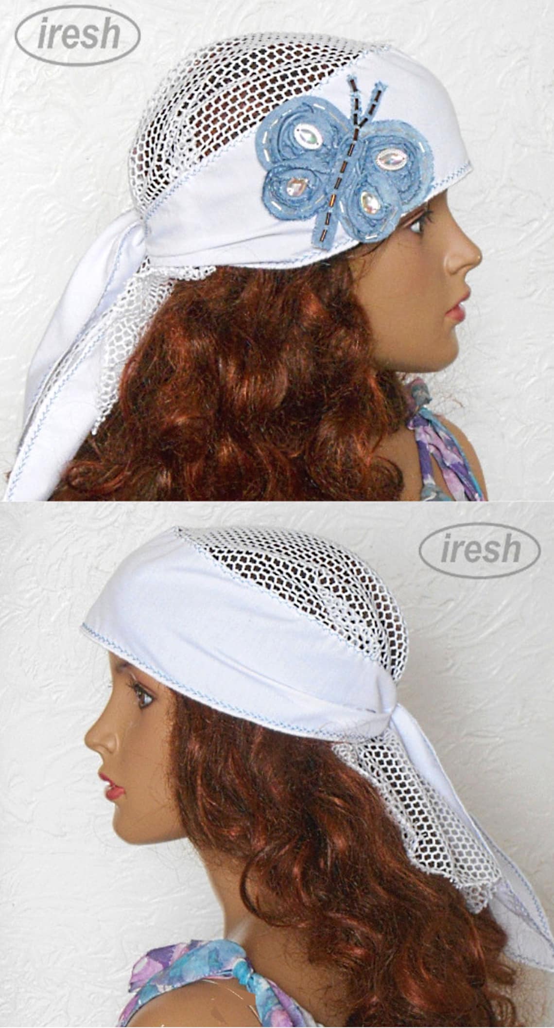 White Women's Head Cover Summer Head Scarf Women's | Etsy