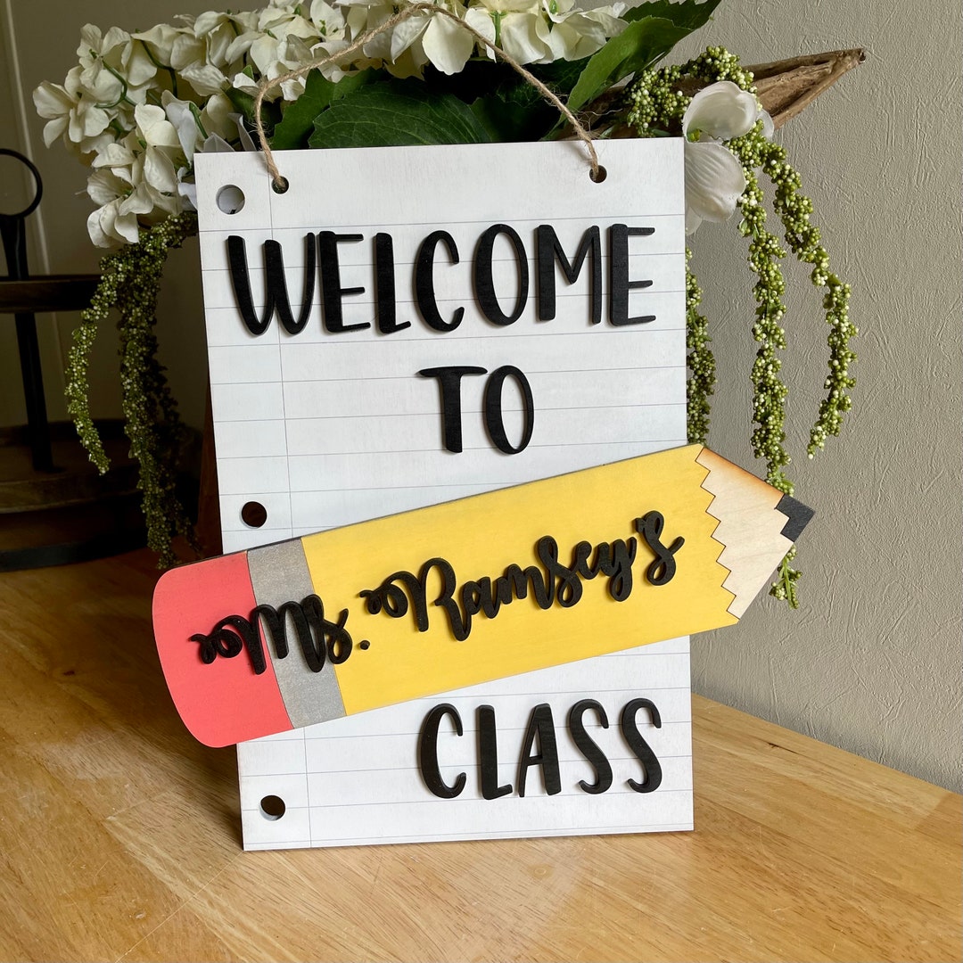 Teacher’s Welcome Sign - Etsy