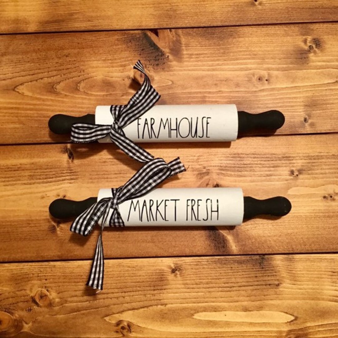 Mini Rolling Pins Farmhouse Decor Set of 2 - Etsy