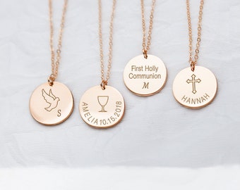 Communion necklace | Etsy