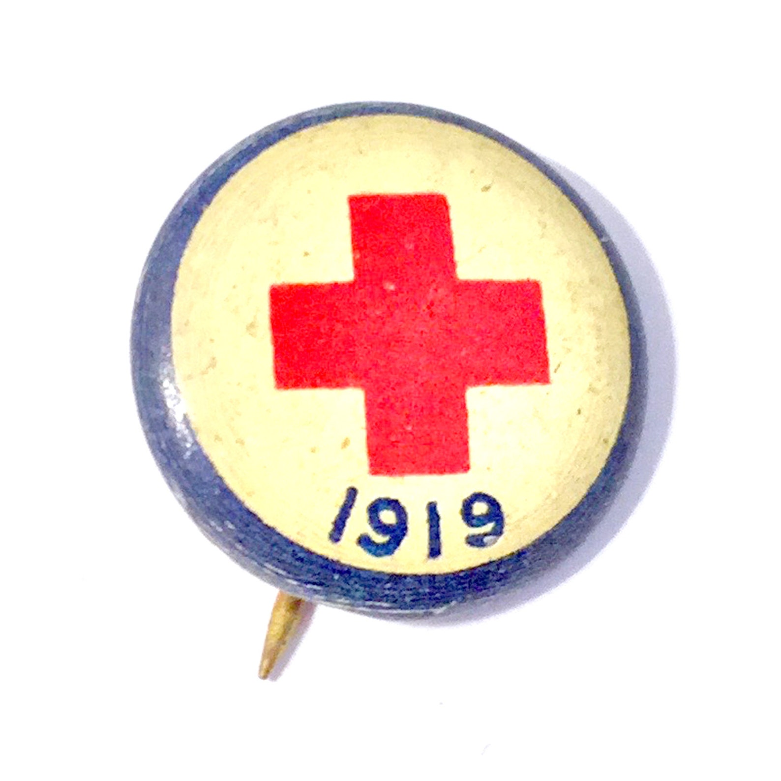 One Vintage Red Cross Pin 1919 Antique WW I Collectible ARC Pinback ...