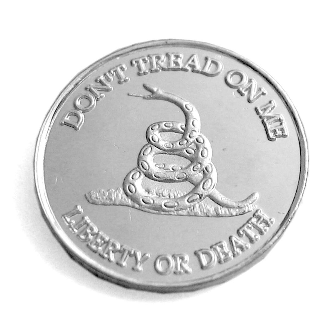 1 Gram Silver Gadsden Flag Don't Tread on Me 0.999 Pure Silver LIMITED ...