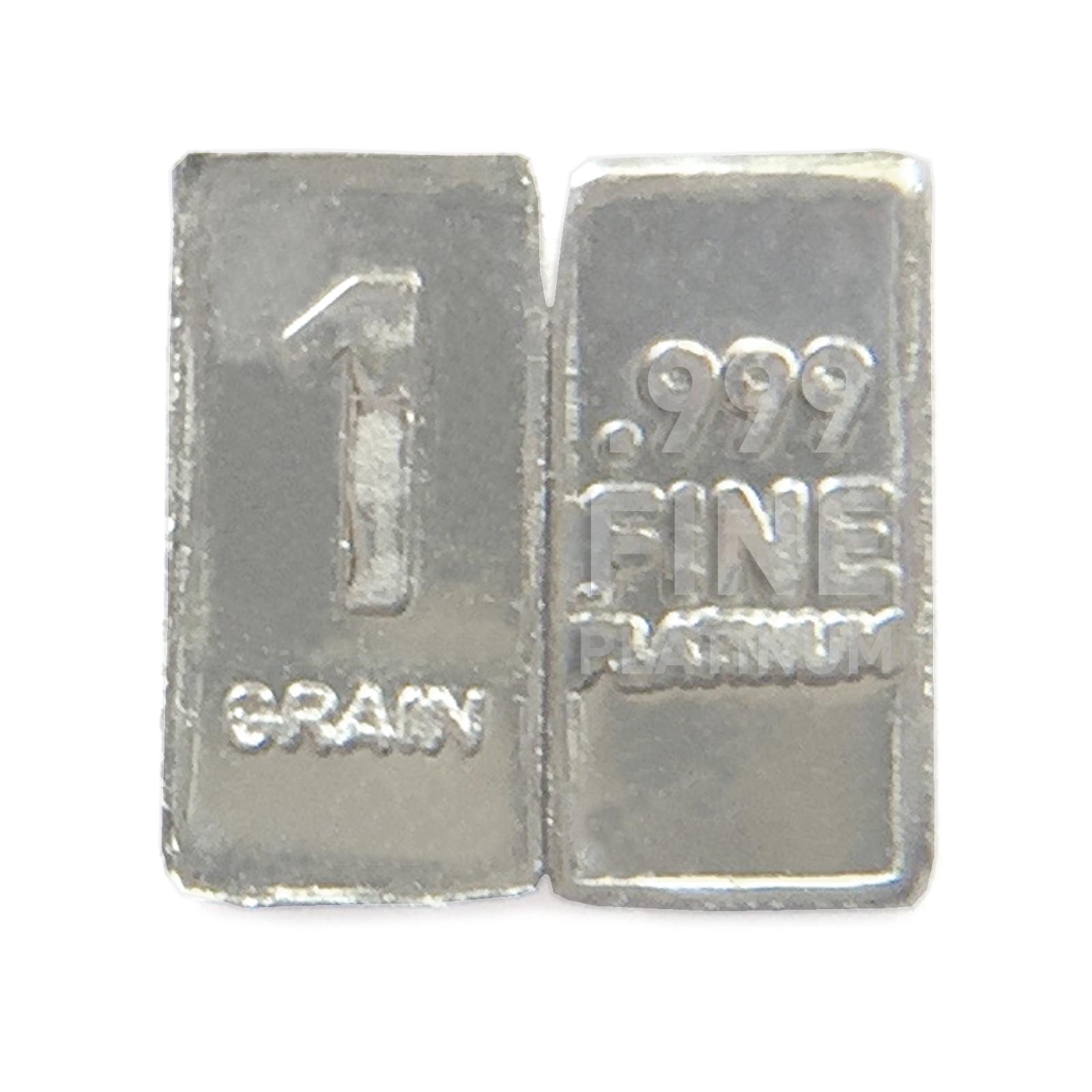 TEN 1 Troy Grain PLATINUM Bullion Micro Bars Pure.999 Fine Fast Free ...