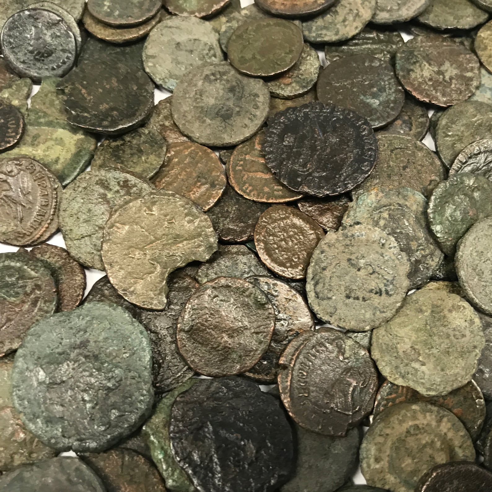10 Roman Coins With COA Bronze Cleaned Ready for Jewelry Making Amazing ...