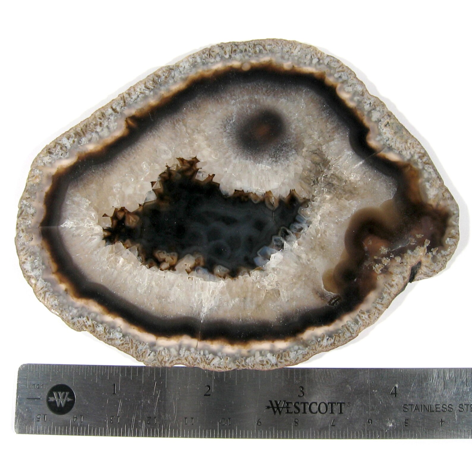 Large Natural Agate Slice Geode Polished Crystal Quartz Randomly ...