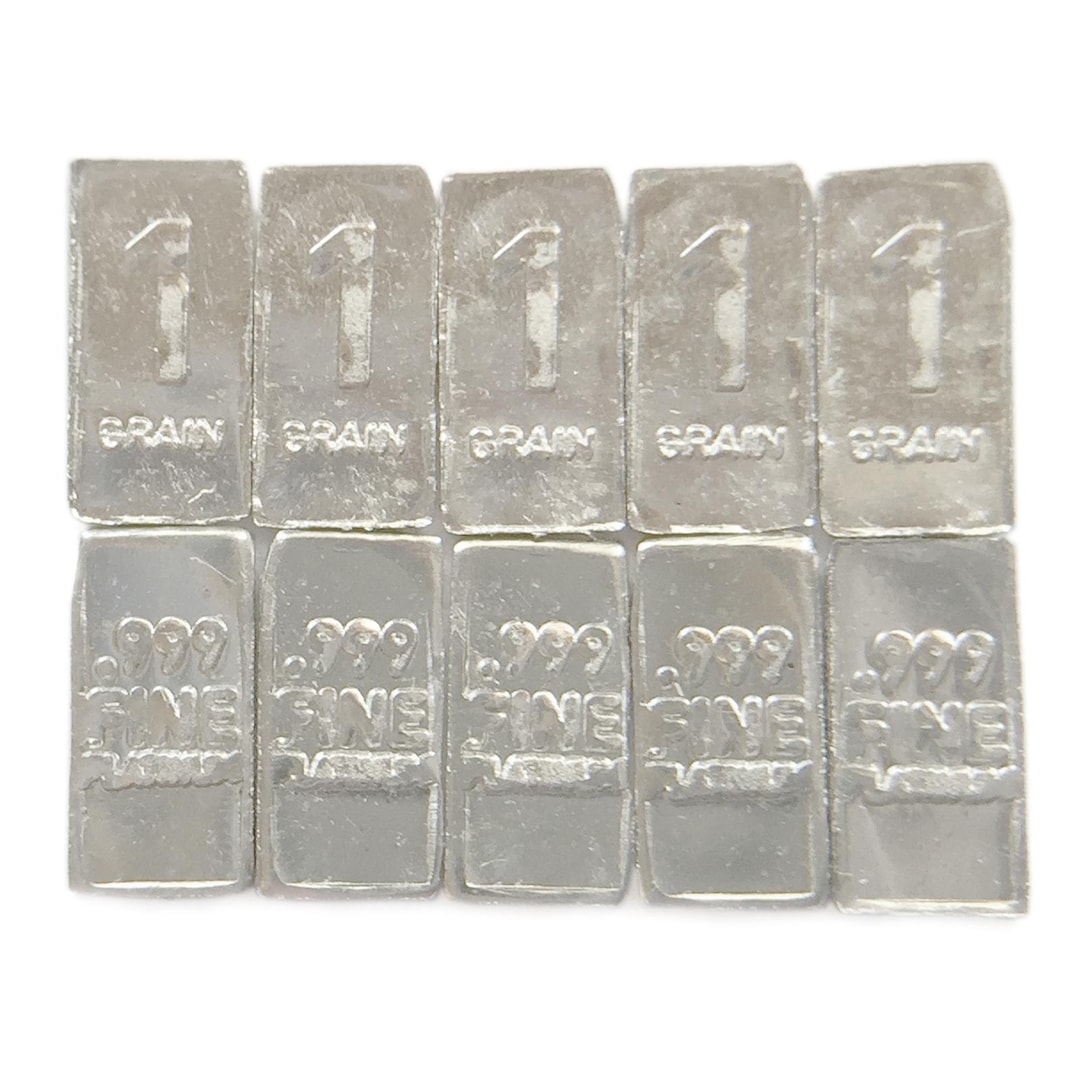 TEN 1 Troy Grain PLATINUM Bullion Micro Bars Pure.999 Fine Fast Free ...