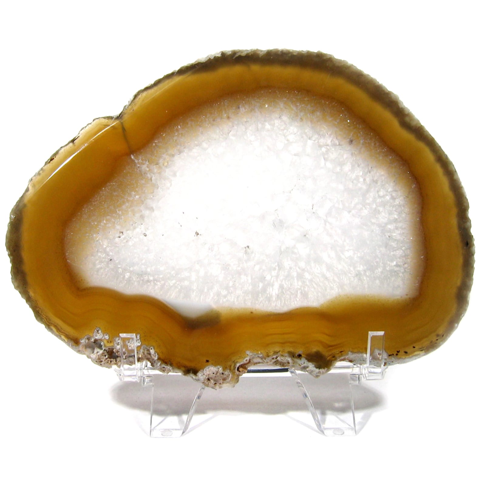 Large Natural Agate Slice Geode Polished Crystal Quartz Randomly ...