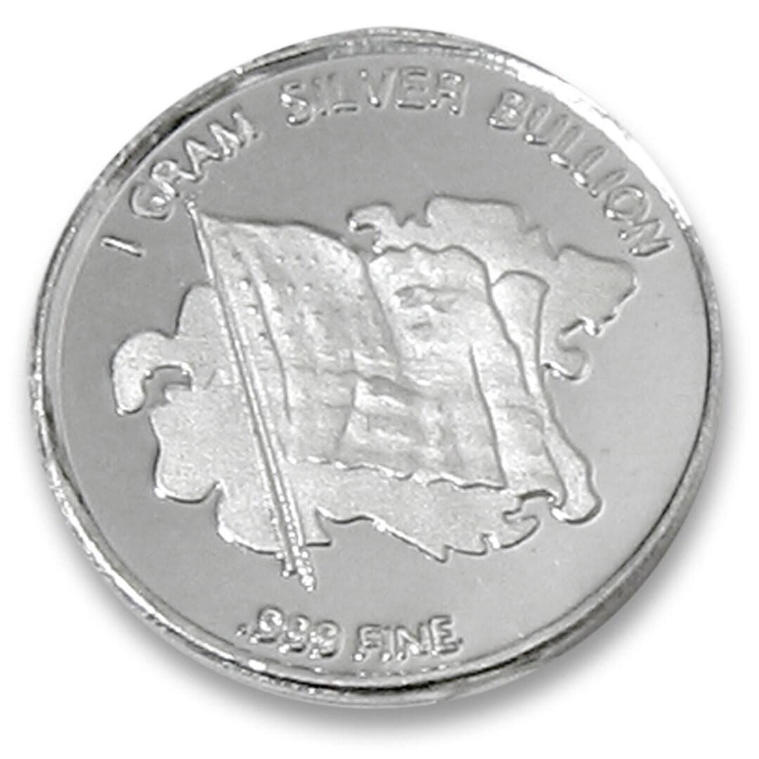 1 Gram Silver American Flag Liberty Bell 0.999 Fine Silver VERY LIMITED ...