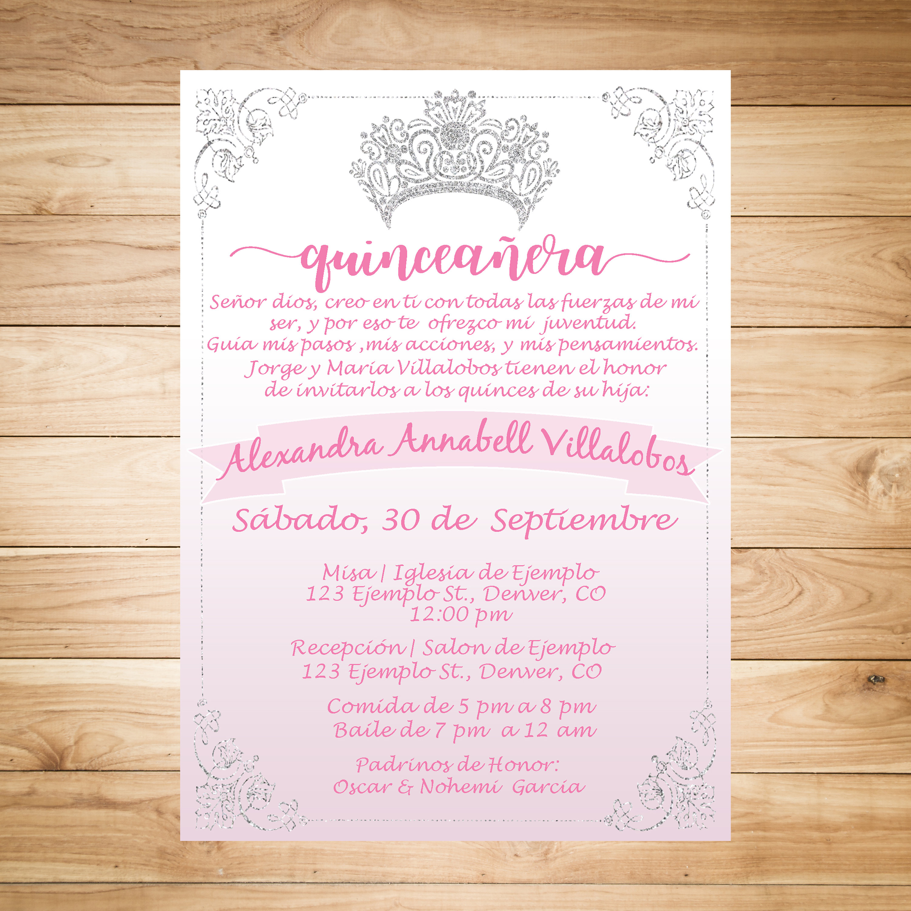 Invitacion De Quinceanera Texto
