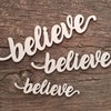 Believe Wooden Sign With Bells - Etsy