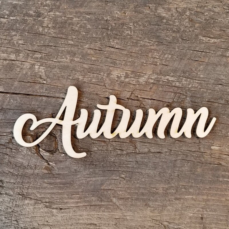 Fall Word Cutouts - Etsy