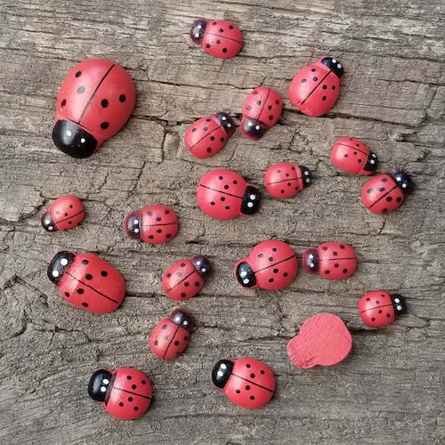 Assorted Size Ladybugs for Crafts and Wood Craft Projects - Etsy