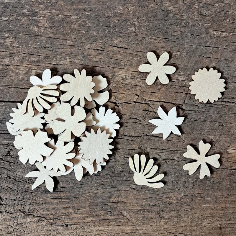 Wood Flower Shapes - Etsy