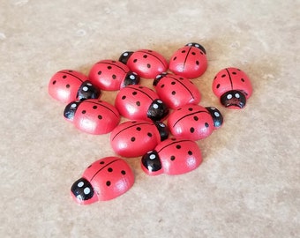 Wooden Ladybugs | Etsy