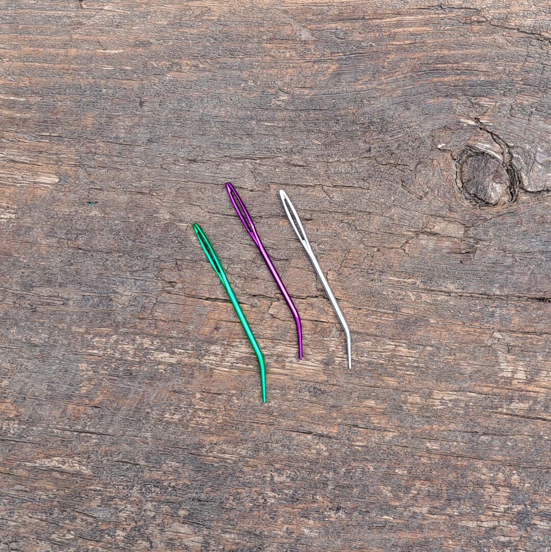 Aluminum Bent Tip Darning Needles - Package of 3 Needles in Assorted ...