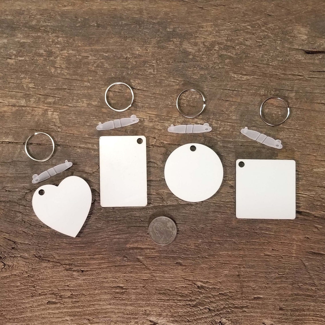 Blank Dye Sublimation Keychains - 4 Shapes Available - A Great Gift for ...