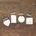 Blank Dye Sublimation Keychains 4 Shapes Available A Great Gift for ...
