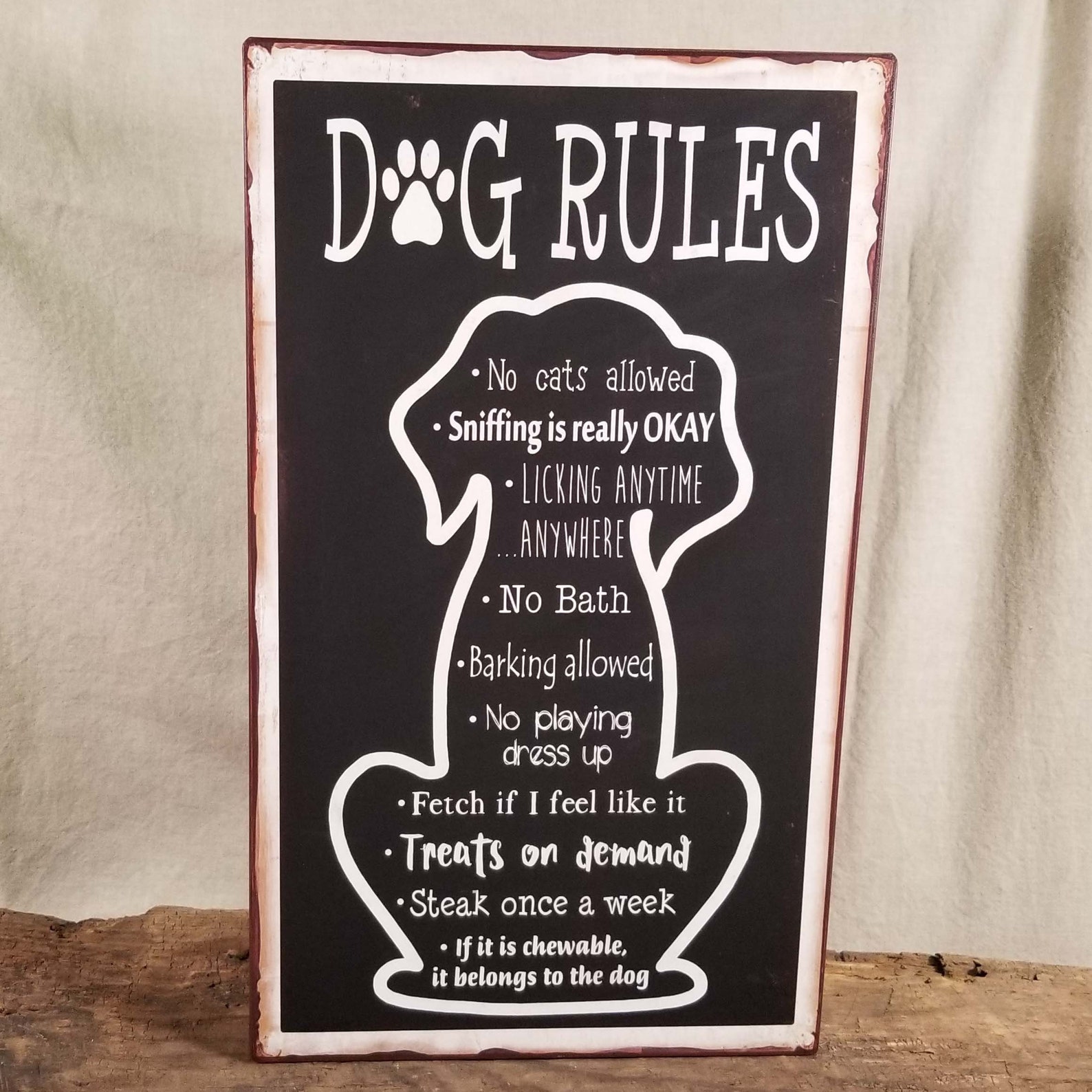 A Must Have Sign for Dog Lovers dog Rules | Etsy
