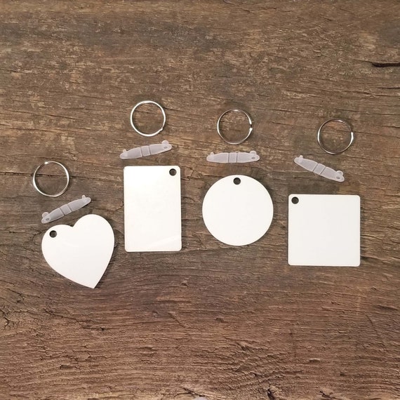 Blank Dye Sublimation Keychains 4 Shapes Available A Great - Etsy