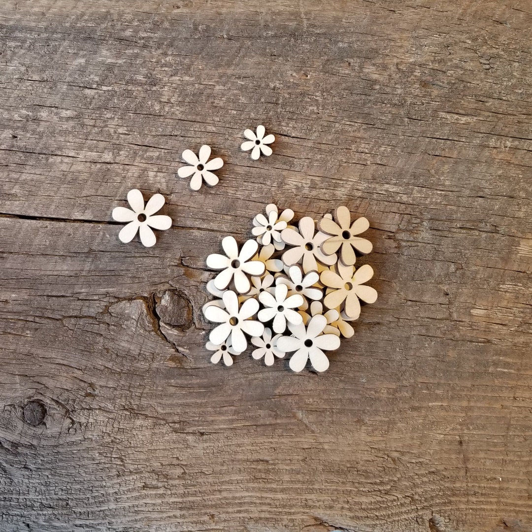 Wood Laser Cut Daisies - New! Large and Small Assorted Sizes Available ...