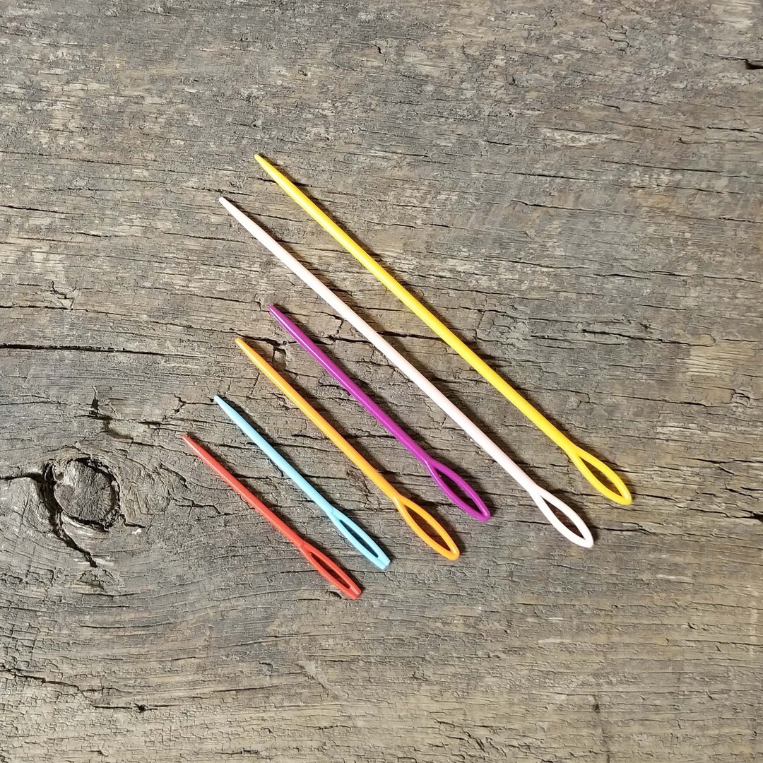 Yarn Darning Needle Set 6 Needles in 3 Different Sizes 2 3/4, 3 1/2 & 6 ...
