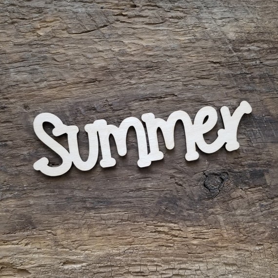 Casual Summer 1/8 Thick Wood Laser Cutout | Etsy