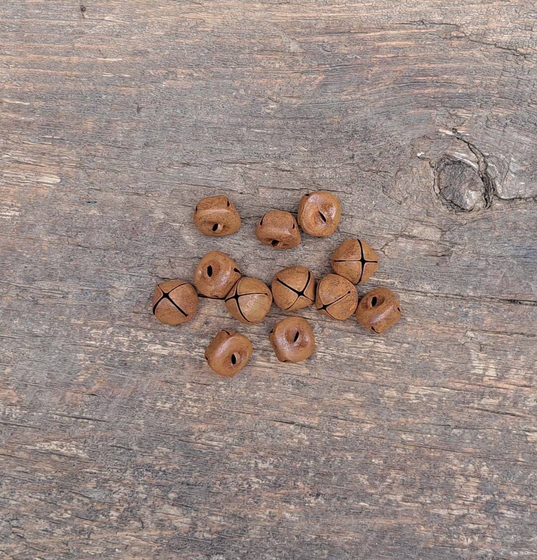 Package of Twelve 3/4 Rustic, Rusty Metal Jingle Bells Great Addition ...