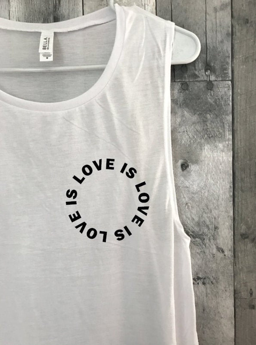 Love is Love is Love Tank Top L Graphic Tee L Love L Women's Tank - Etsy