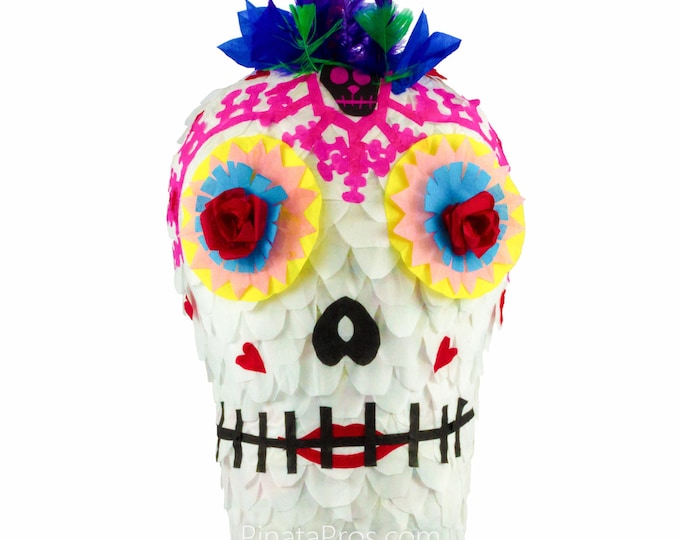 Skeleton Skull Head Pinata - Etsy