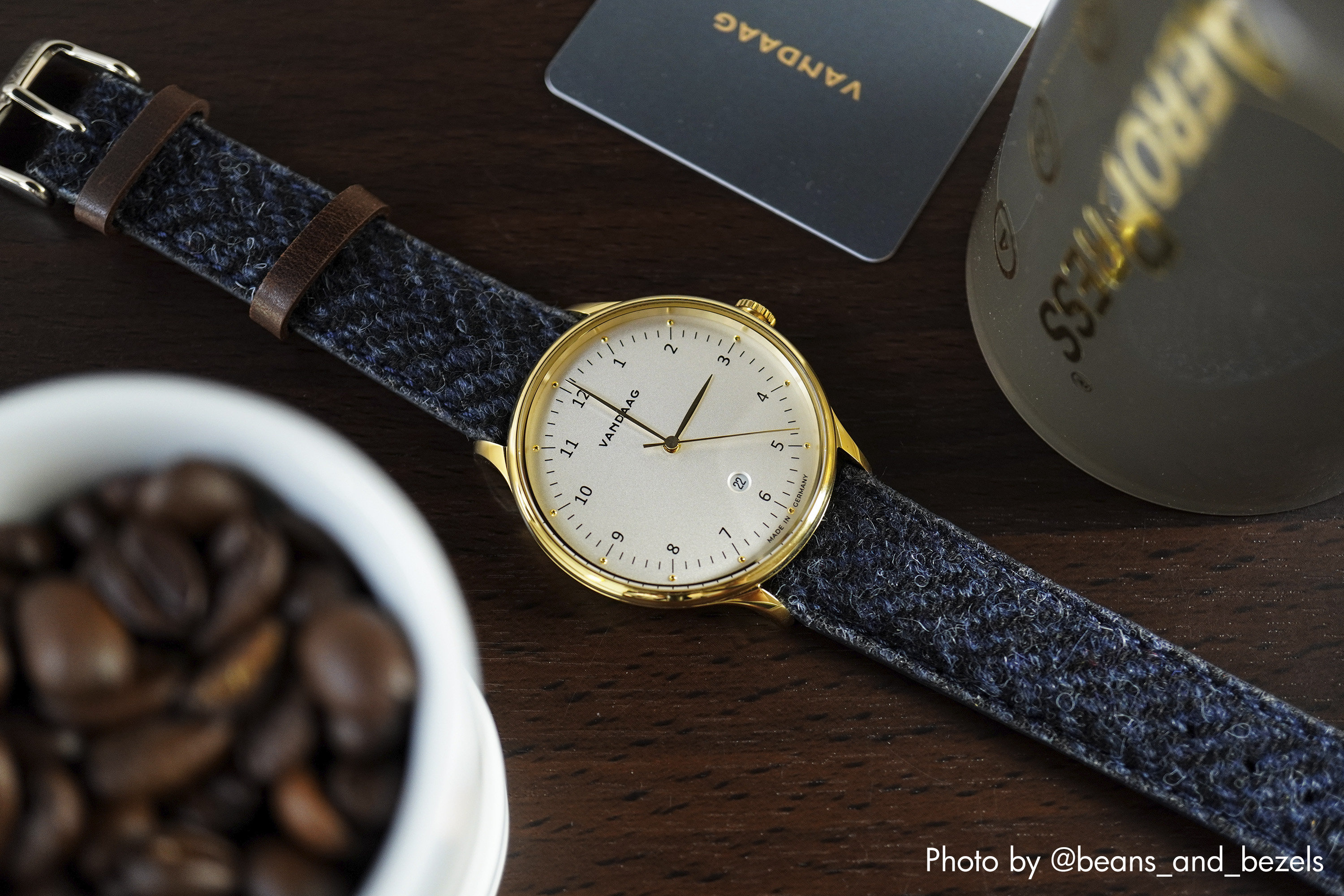 Harris Tweed Herringbone Ocean Ripple Watch Strap | Etsy