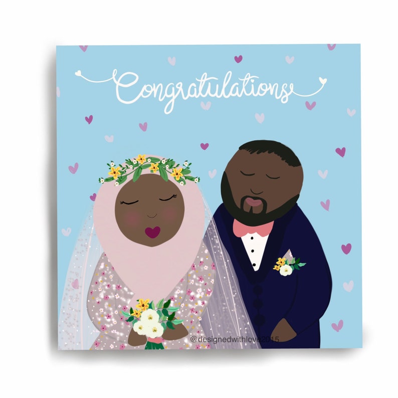 Congratulations Islamic Wedding Card - Etsy