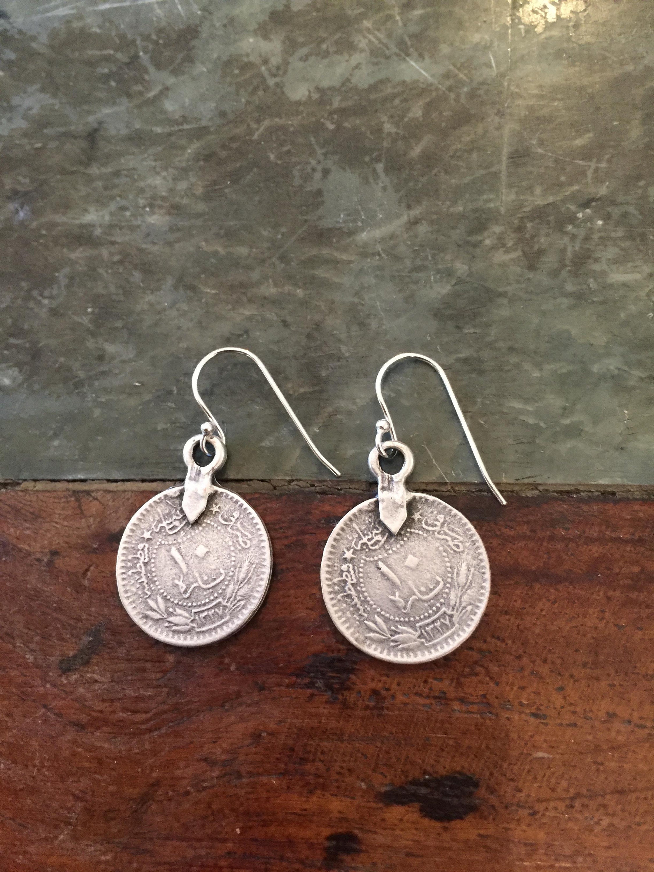 Earring Coin Drop - Etsy Australia
