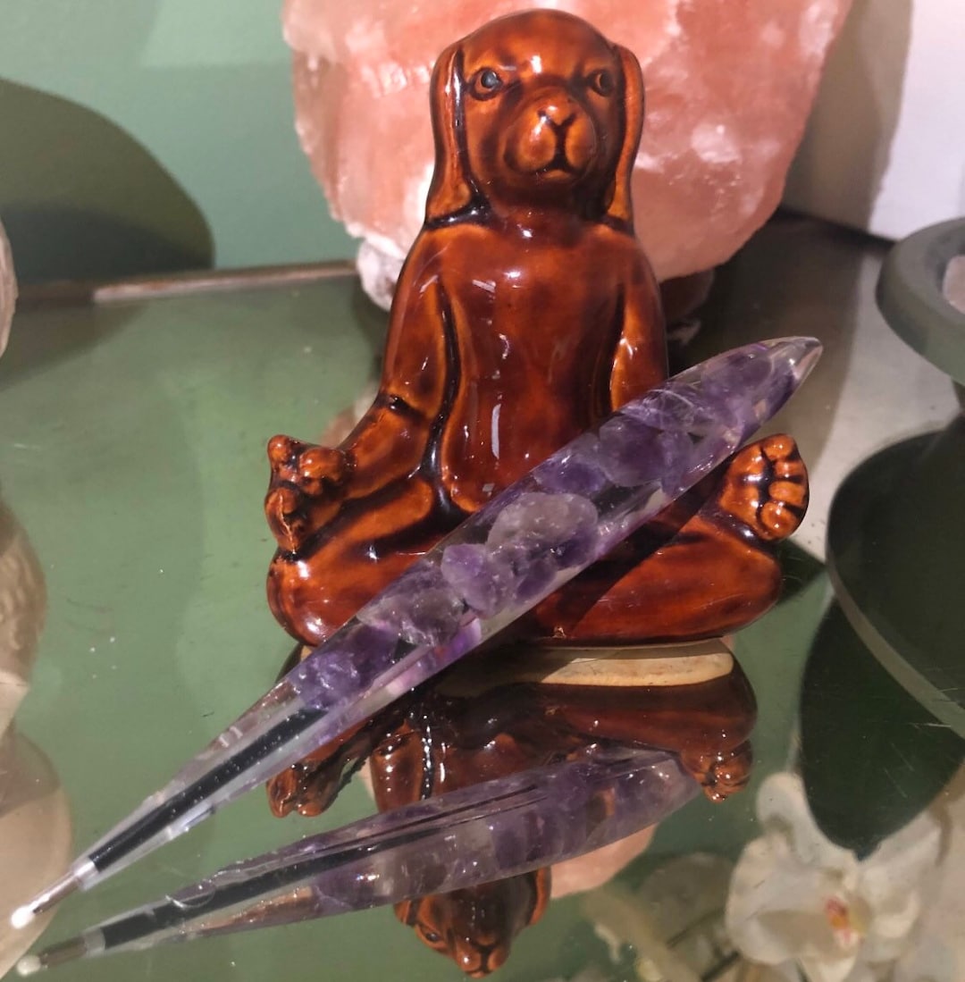 Custom Crystal Pen: Intention Writing, Howlite, Quartz - Etsy