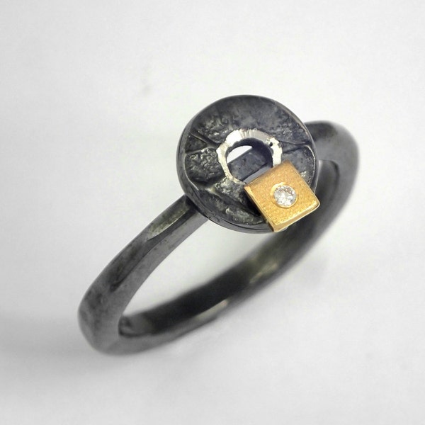 Minimal Diamond Ring - Etsy